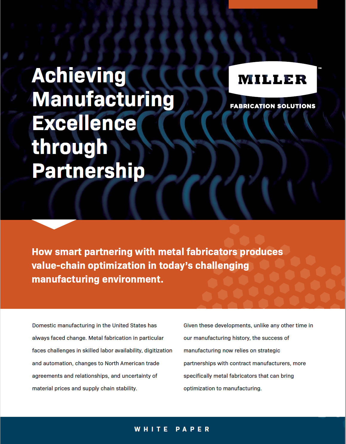 White Paper: Achieving Manufacturing Excellence Through Partnership ...