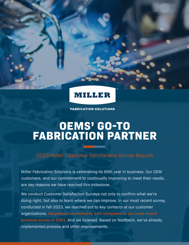 Infographic: 2023 Miller Customer Satisfaction Survey Results - Miller ...